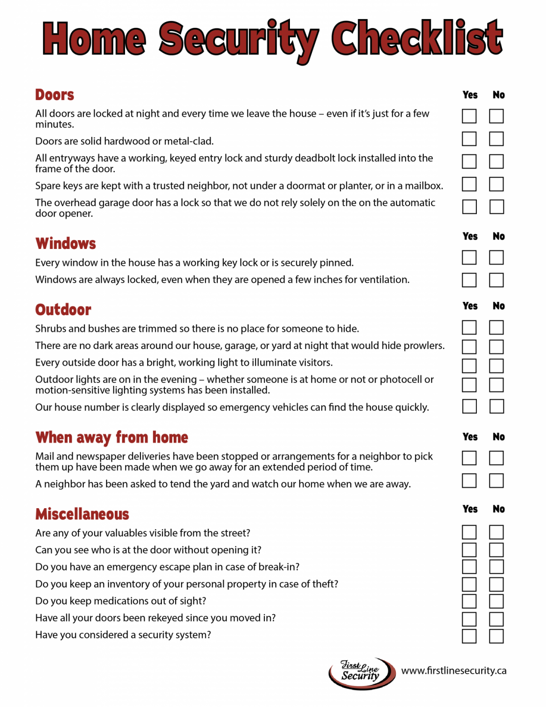 How Safe is your Home? - First Line Security
